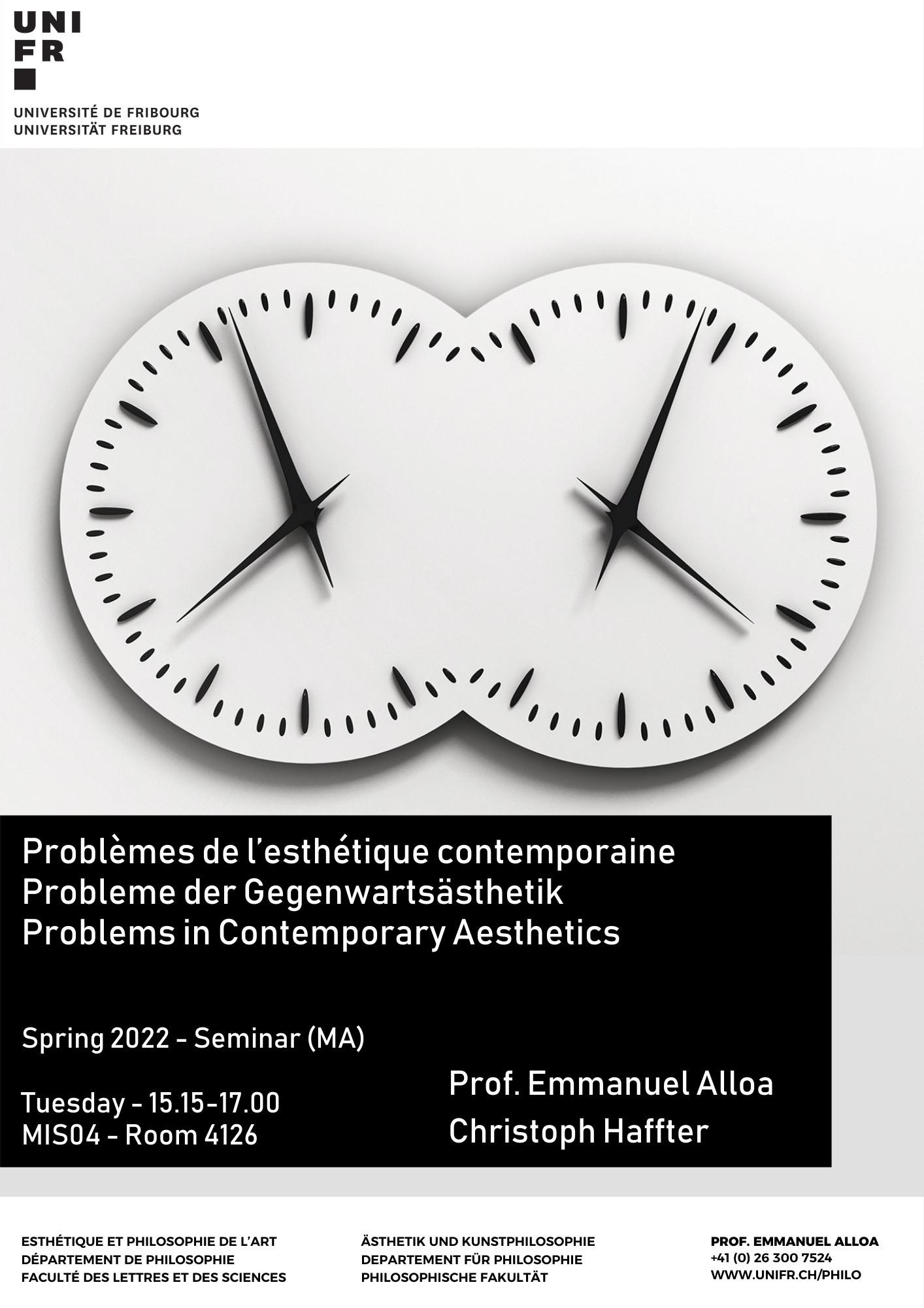 Seminar : Problèmes de l’esthétique contemporaine / Probleme der ...